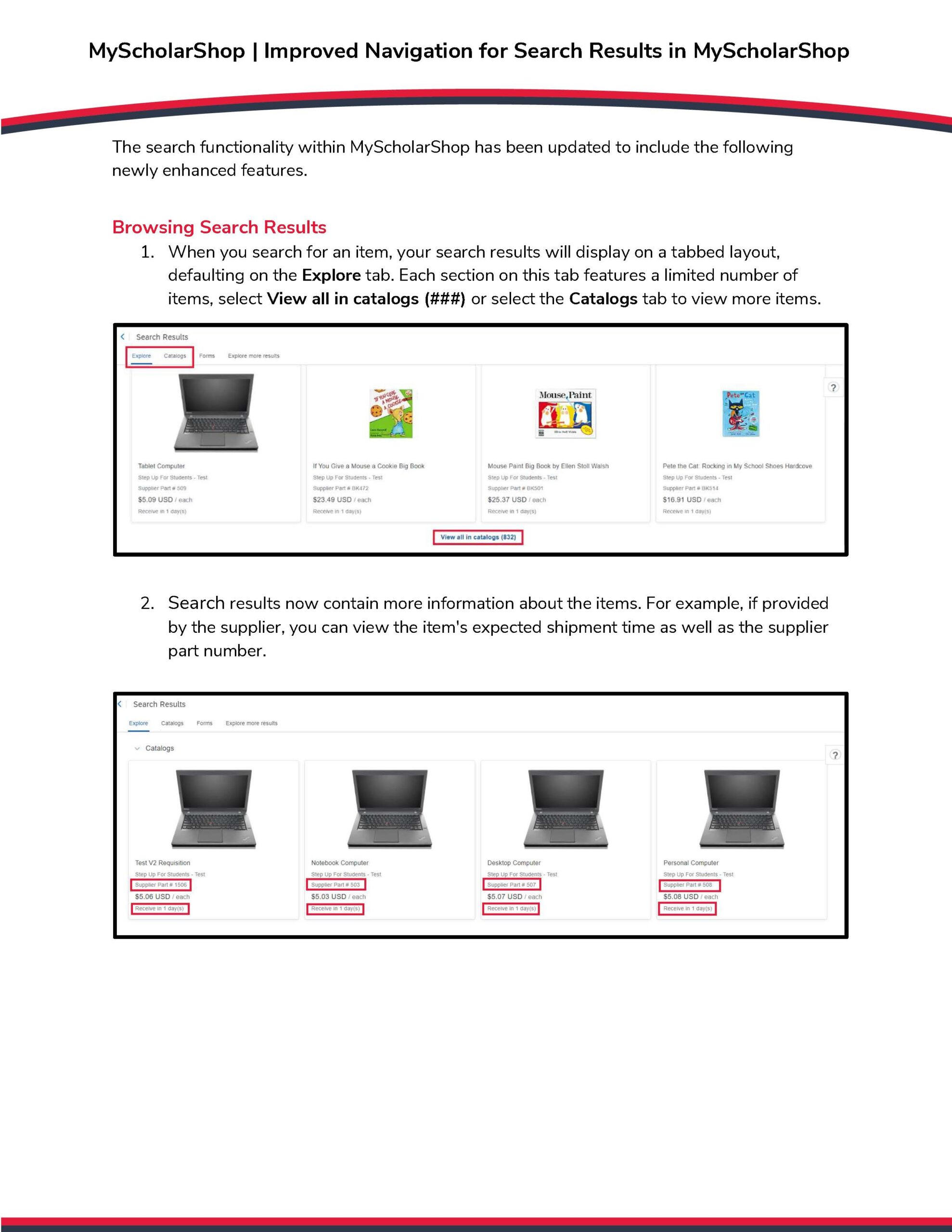 How To Search For Items - Step Up For Students